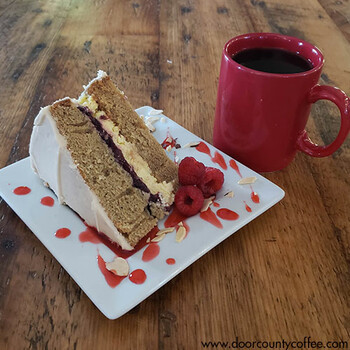 Raspberry Almond Layer Cake