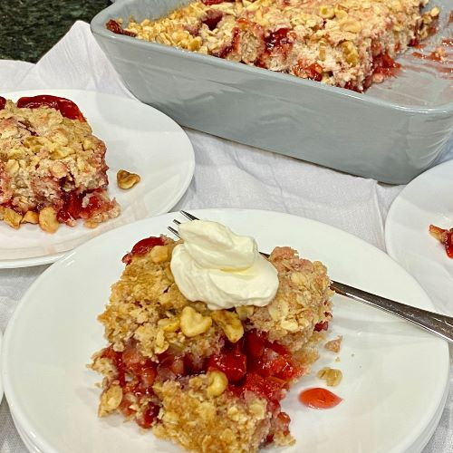 Old Fashioned Cherry Crisp Cake