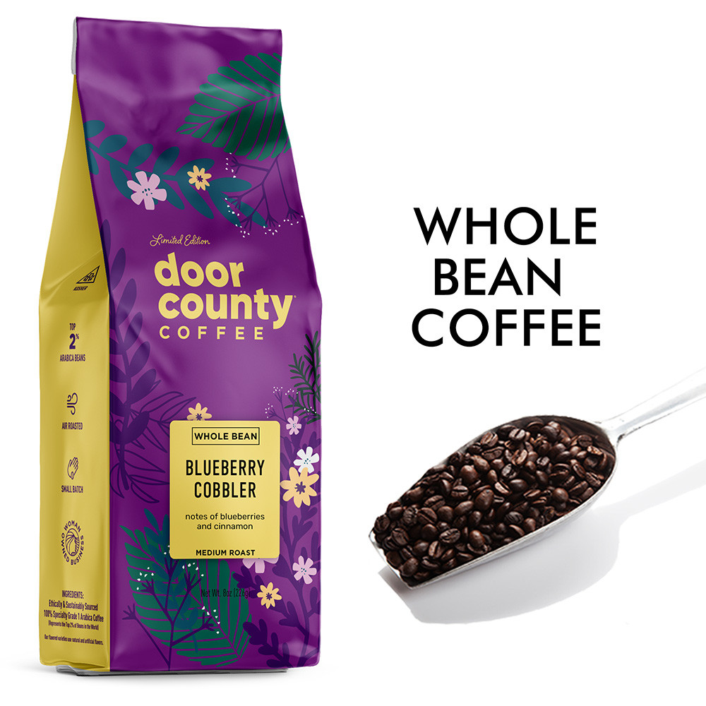 Blueberry Cobbler Coffee 8oz. Wholebean - Door County Coffee