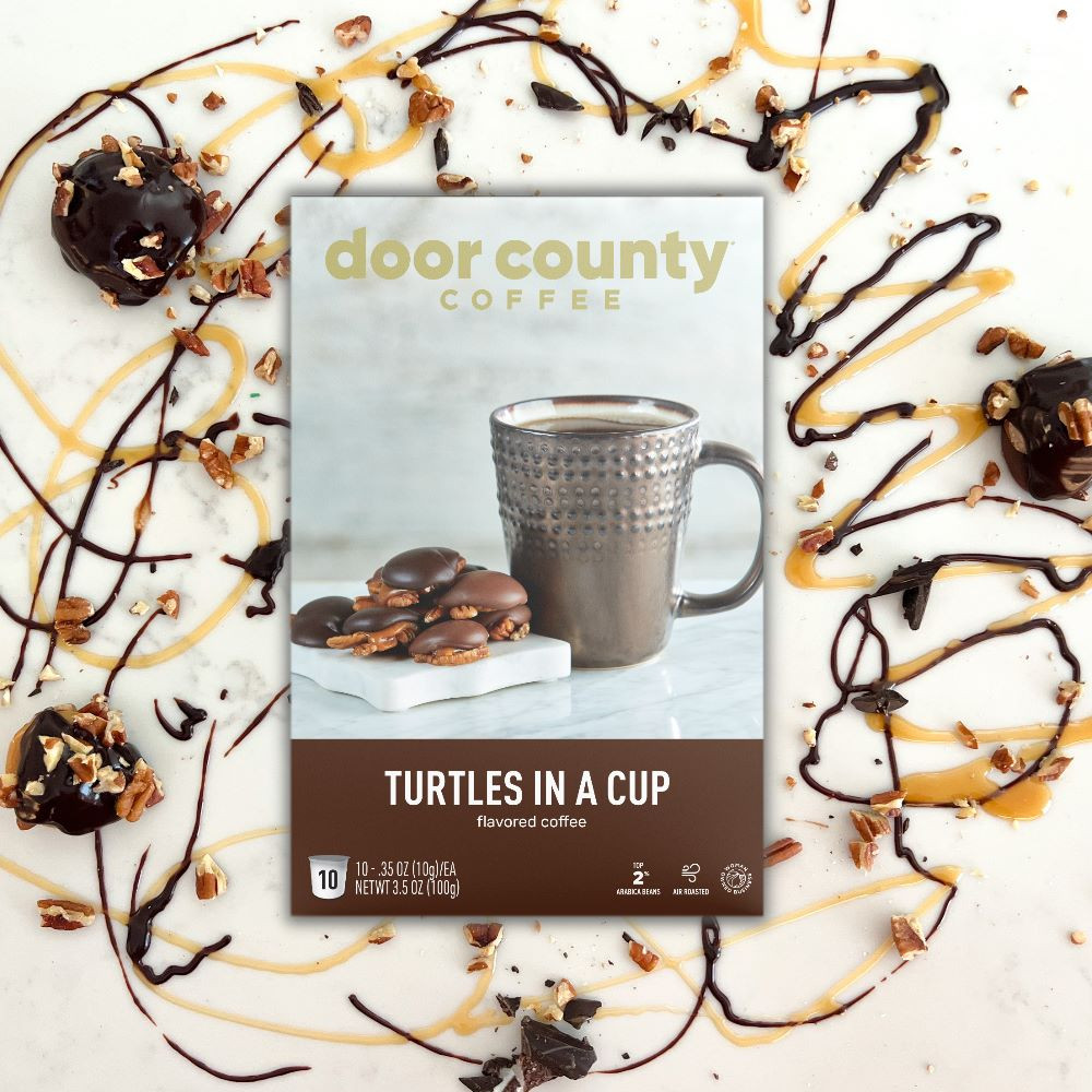 Turtles in a Cup Coffee Single Serve 10 Cups