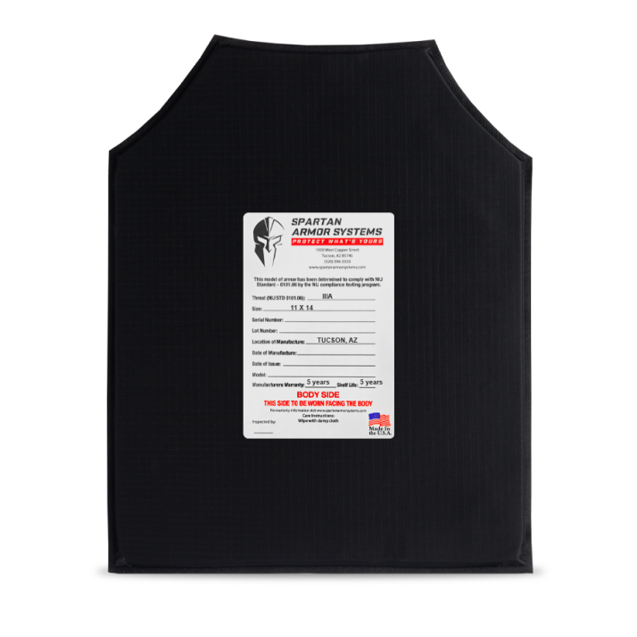 Level IIIA Soft Armor - Spartan Armor Systems™ Flex Fused Core™