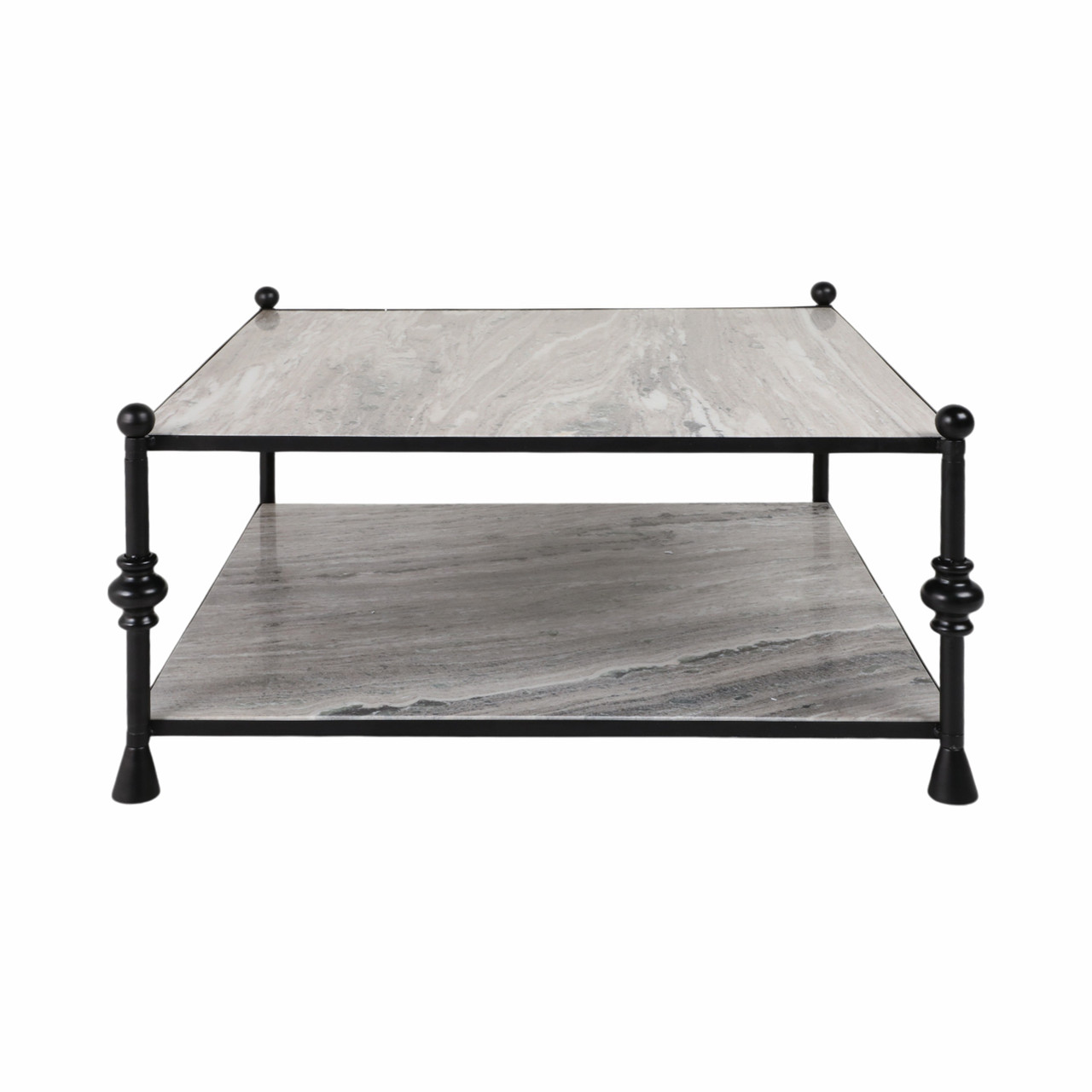 Metal, 39" Elliot Coffee Table, Black, K/d | Sagebrook Home