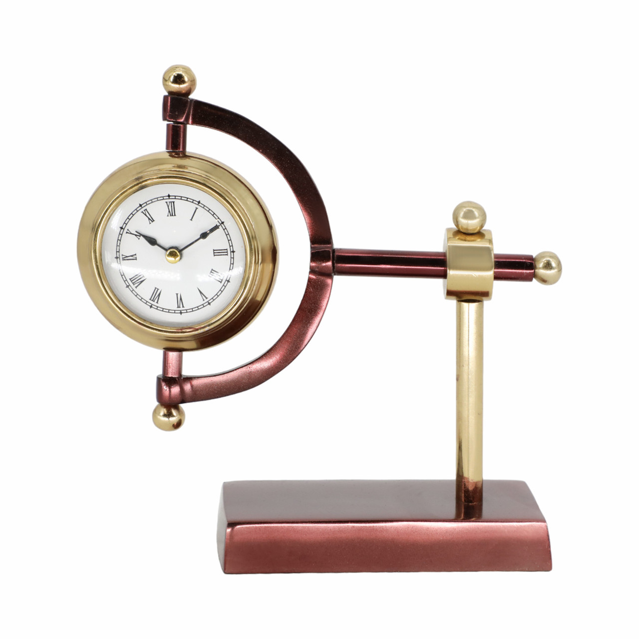 7" Tia Gold Desk Clock | Sagebrook Home
