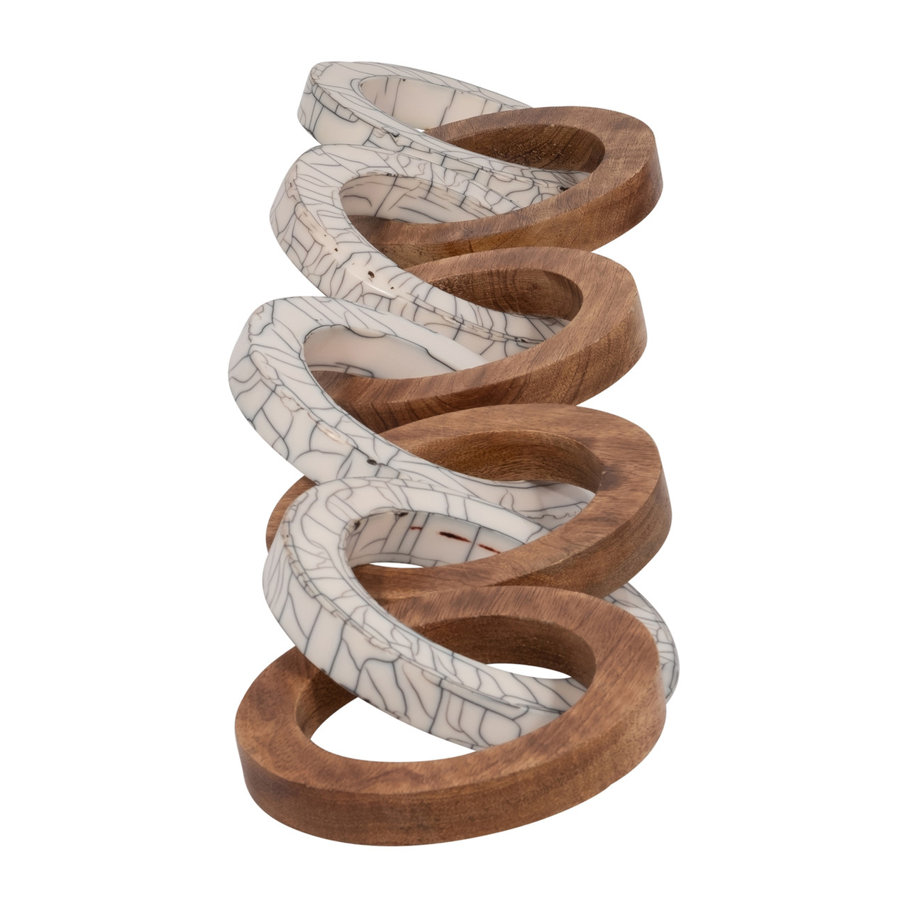 33" Addy Wood And Resin Link Chain | Sagebrook Home