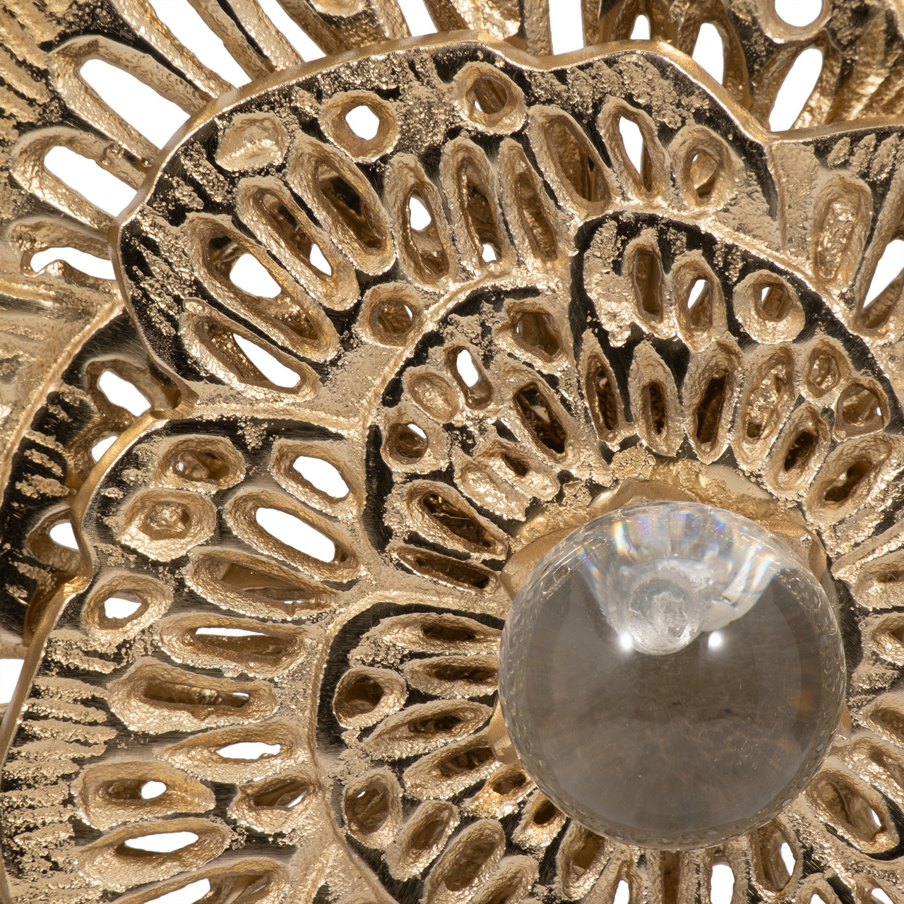 20" Salma Small Gold Flower Statuary | Sagebrook Home