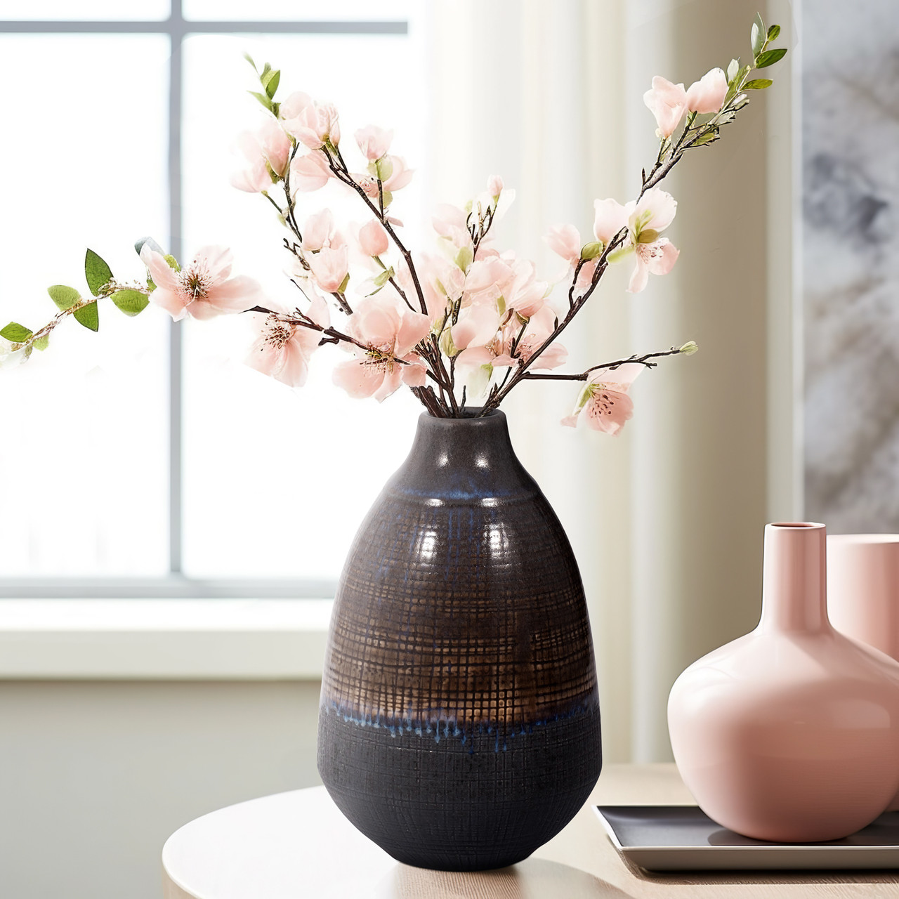 Neader Small Ceramic Bottle | Sagebrook Home