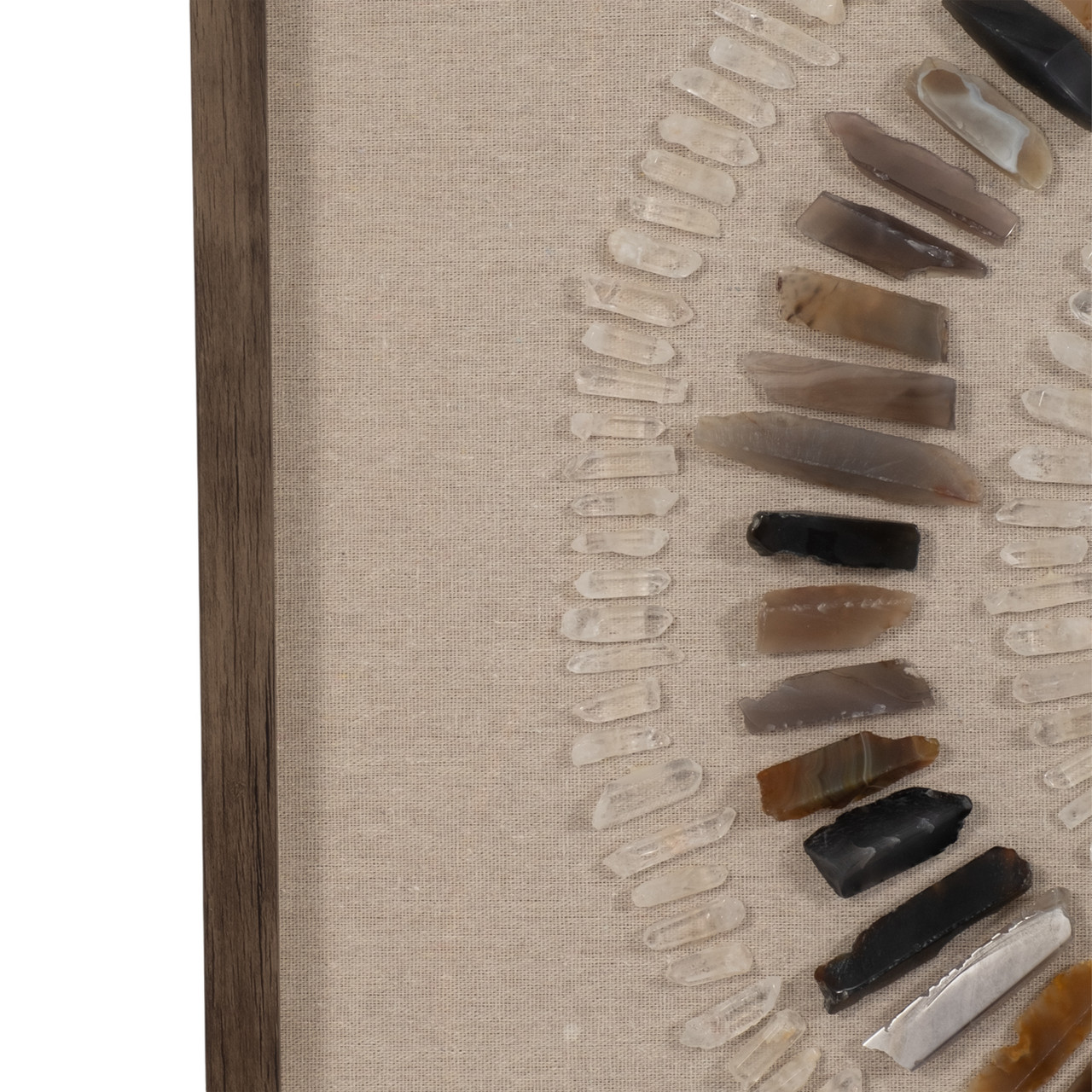 30x30 Henderson Agate And Crystal Shadow Box Wall | Sagebrook Home