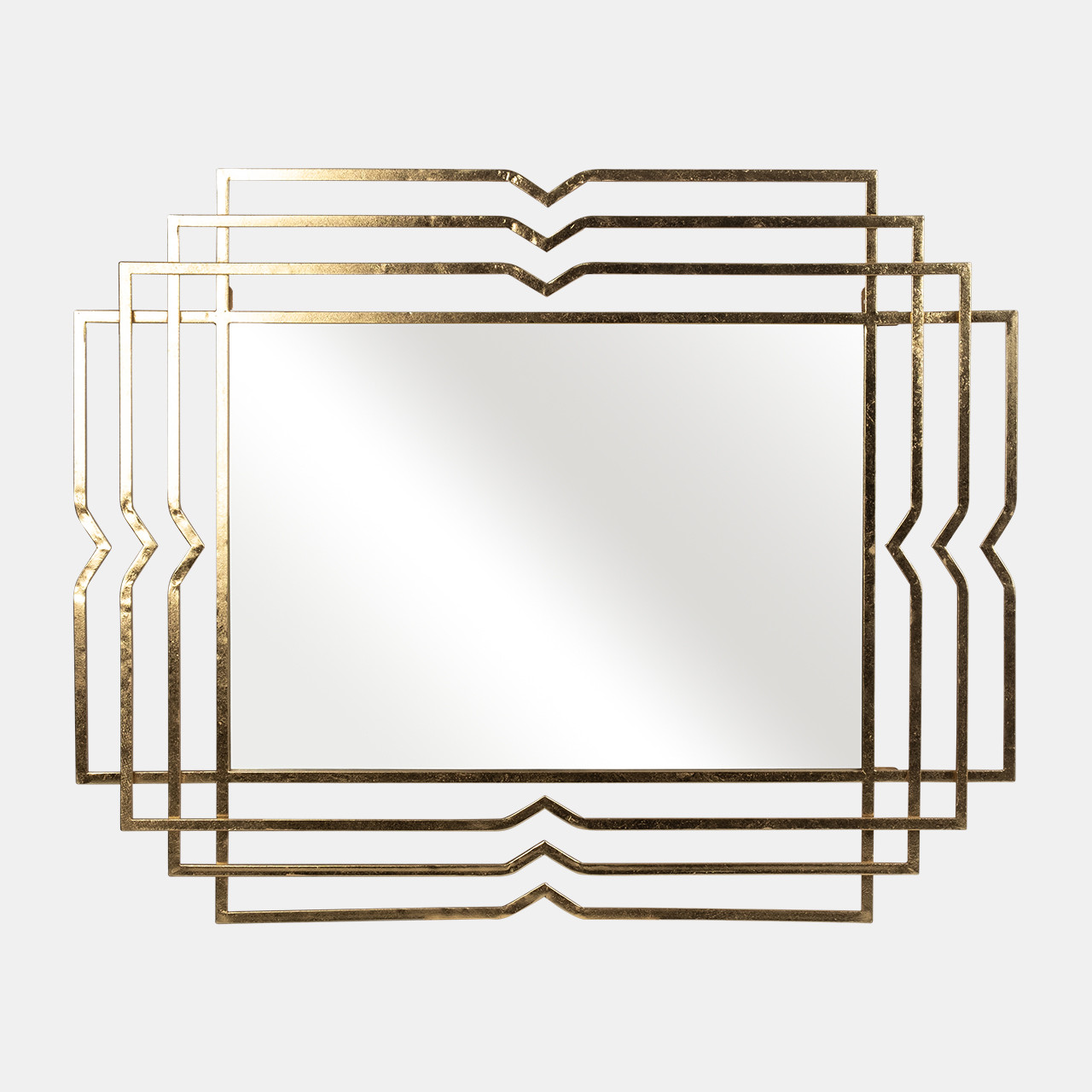 39x87, Gold Bars Rectangular Mirror | Sagebrook Home