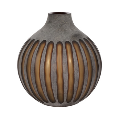 12" Abbot Medium Grey Glass Vase | Sagebrook Home