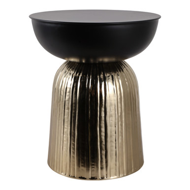 18" Tusayan Black And Gold Accent Table | Sagebrook Home