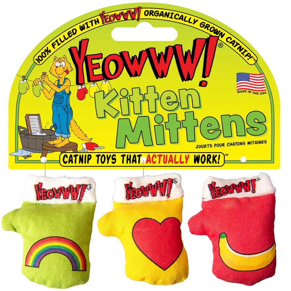 Kitten Mittens 3-pack - Yeowww! Catnip