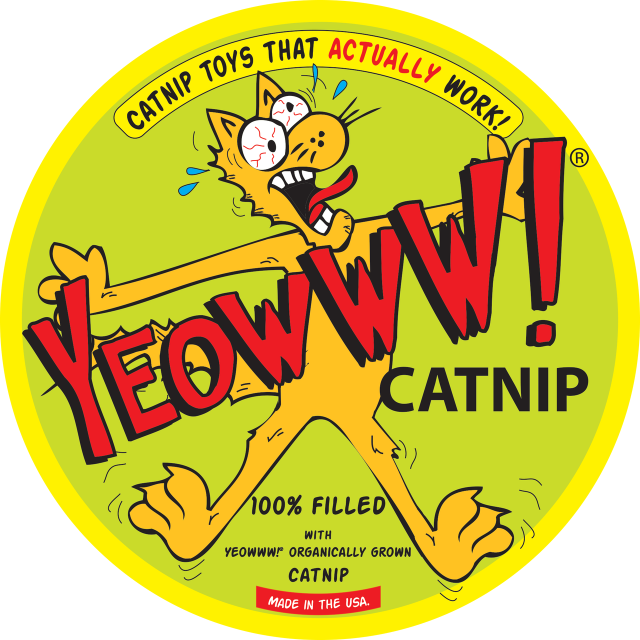 Circle Logo Floor Decal - Yeowww! Catnip