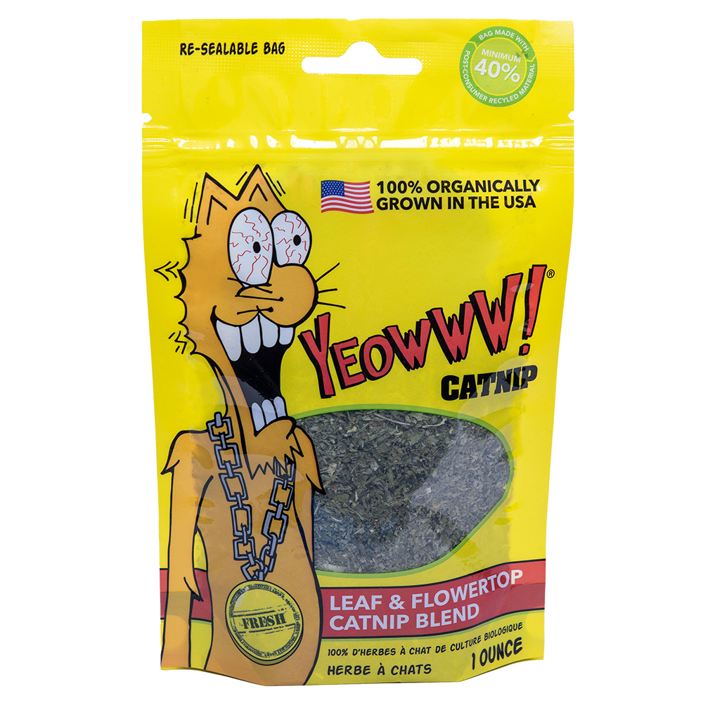 Display Strip w/12 Catnip 1oz Bags - Yeowww! Catnip
