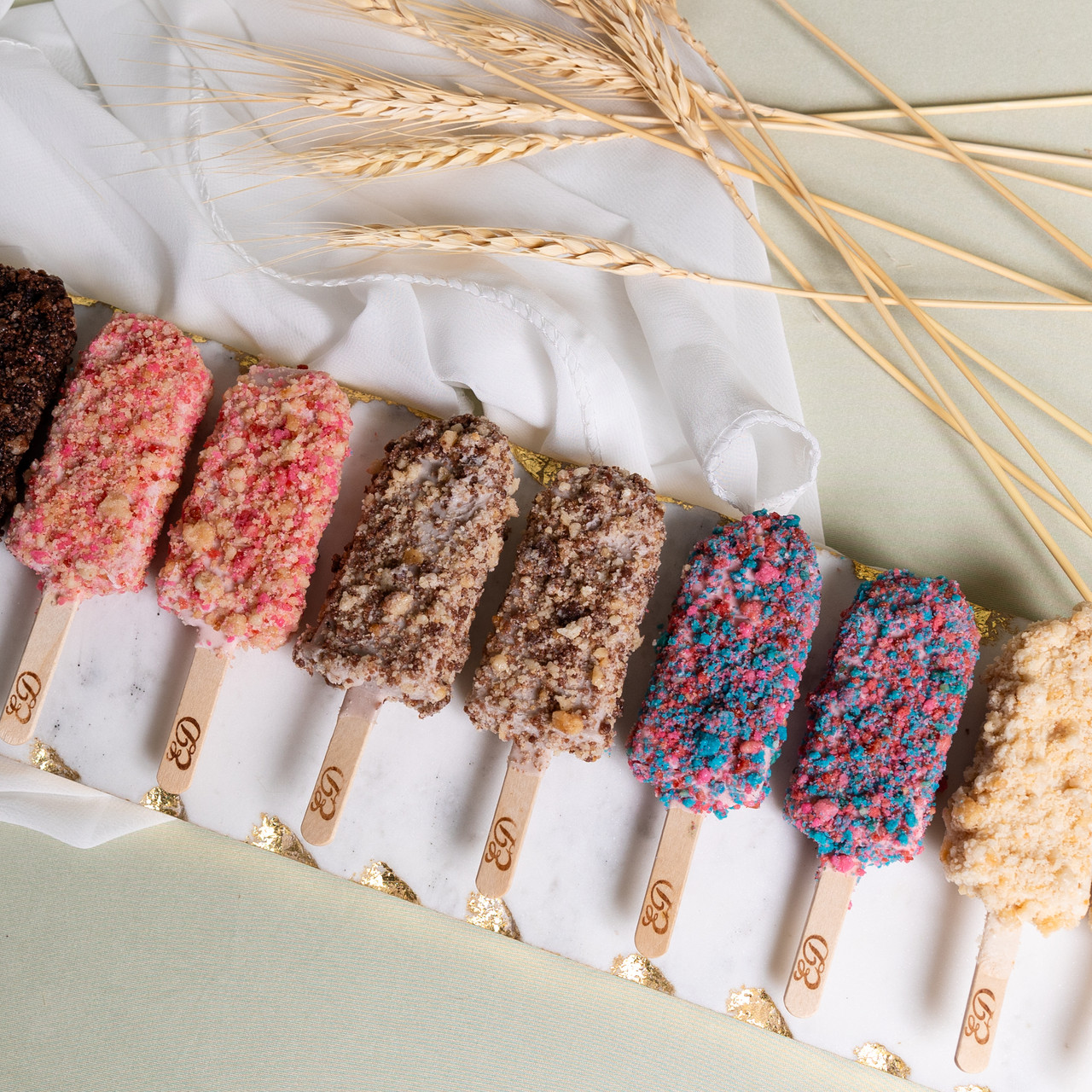 Mini Crumble Pops - Assorted Ice Cream Flavors| Elegant Desserts NY