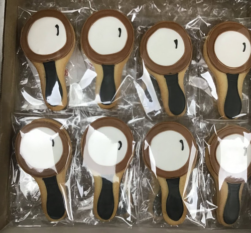 Magnify Glass Icing Cookies 9x13 Gift Platter| Elegant Desserts NY