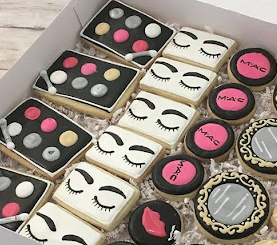 Makeup Diva Icing Cookies 9x13 Gift Platter| Elegant Desserts NY
