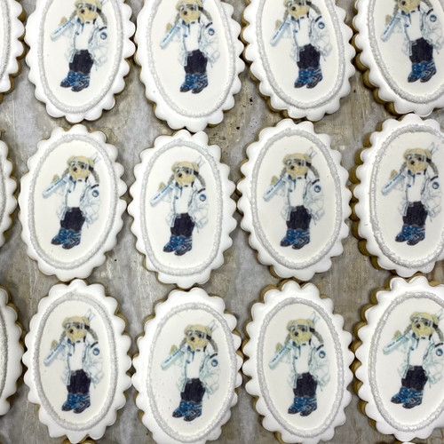 Ralph Lauren Doctor Bear Icing Cookies 9x13 Gift Platter| Elegant ...