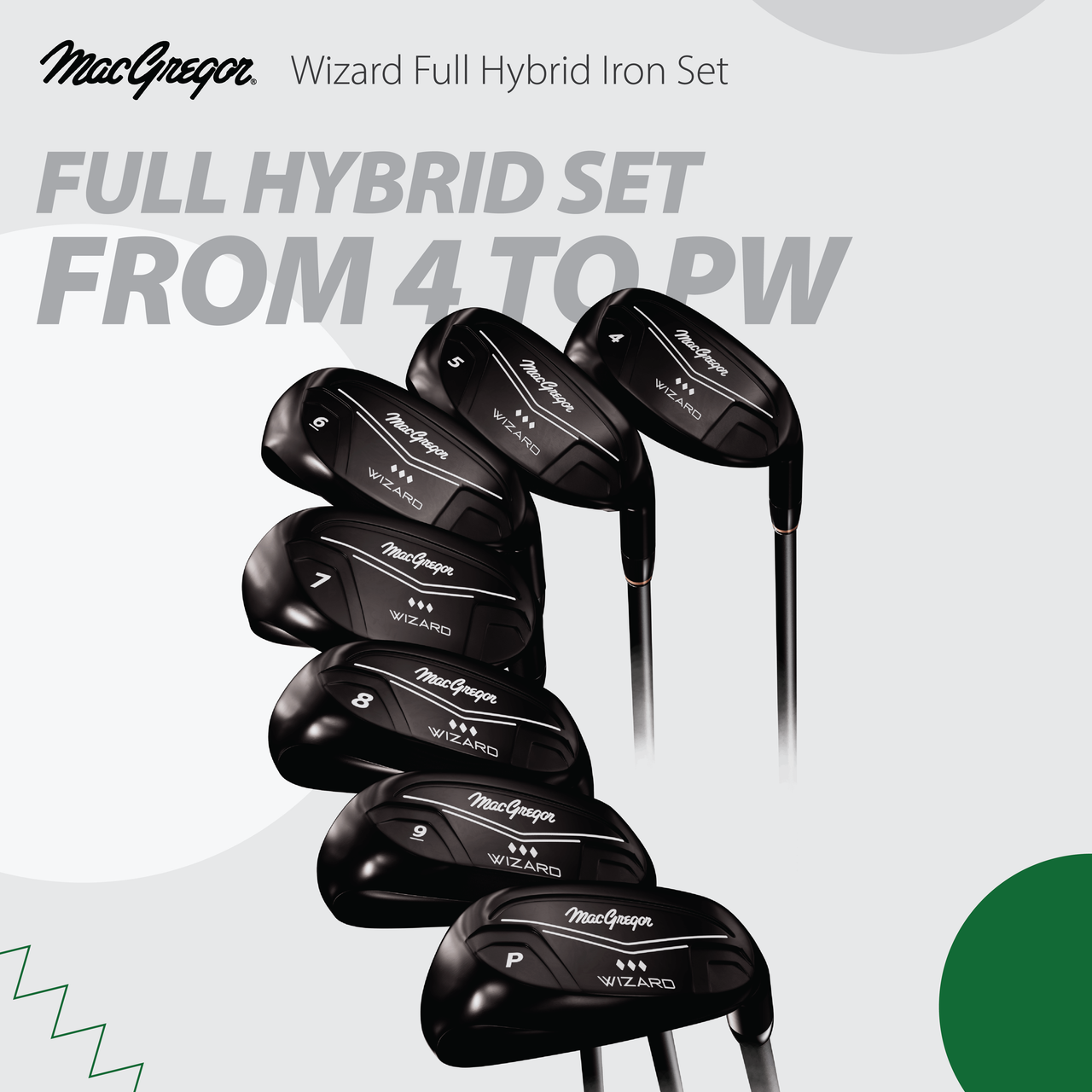 MacGregor Golf Wizard Hybrid Iron Set (Head Only) - GolfDivision.co.uk