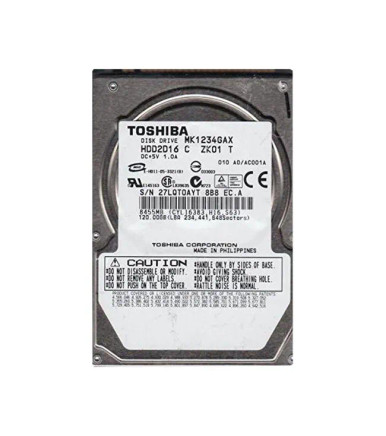 Toshiba MK1234GAX 120GB 5400RPM IDE 2.5Hard Drive