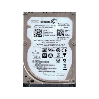 Seagate Momentus THIN 320GB 7200RPM SATA 3Gb/s 2.5HDD ST320LT009