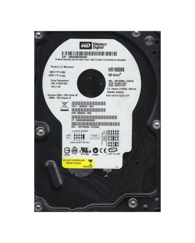 WD Caviar Blue 160GB 7200RPM EIDE Hard Drive WD1600BB-22RDA0