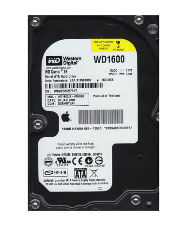 WD WD1600JS-40NGB2 160GB 7200RPM SATA 3.5-Inch Hard Drive