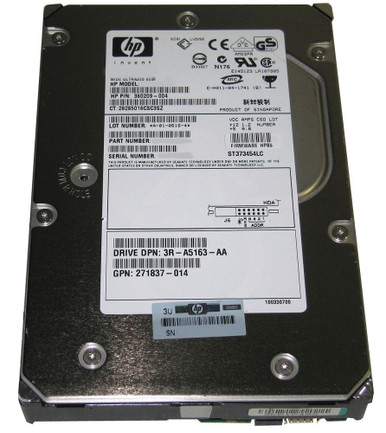 HP 3R-A5163-AA 72.8GB 15000RPM Ultra-320 SCSI Hard Drive