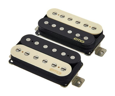 EMG Fat 55 Retro Active Humbucker Set & Pre-amp - zebra - Macdaddy Music
