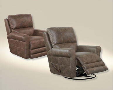The Maddie - Power Swivel Glider Recliner - Ash sold at Hometown RTO