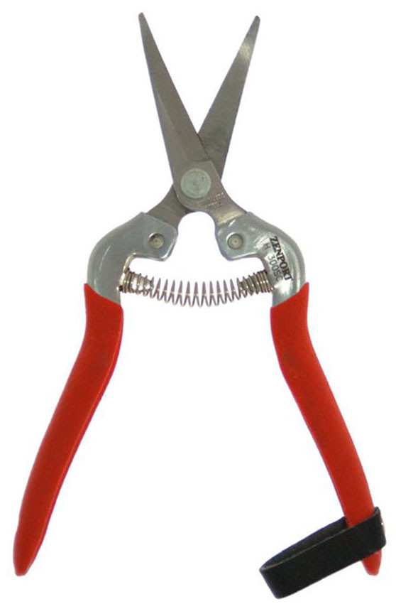 ZENPORT H300SC STAINLESS STEEL, LONG, CURVED BLADE HARVEST SHEAR ...
