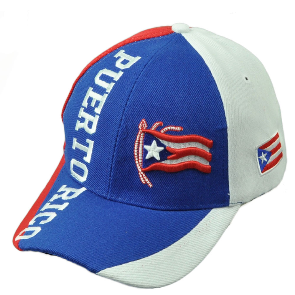Puerto Rico Flag Puerto Rican Pride Blue White Hat Cap Adjustable ...