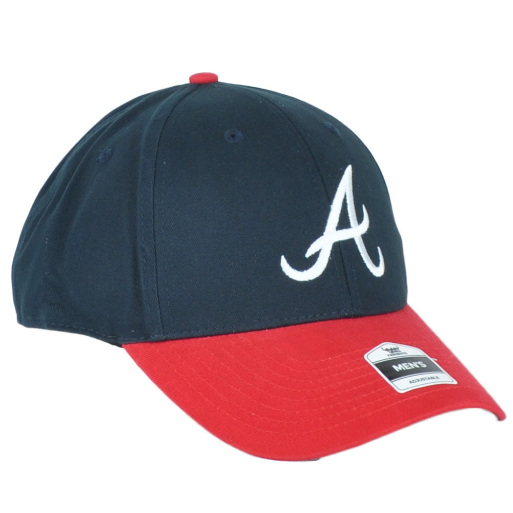 MLB Fan Favorite Atlanta Braves Men Navy-Red Curved Bill Adjustable Hat ...