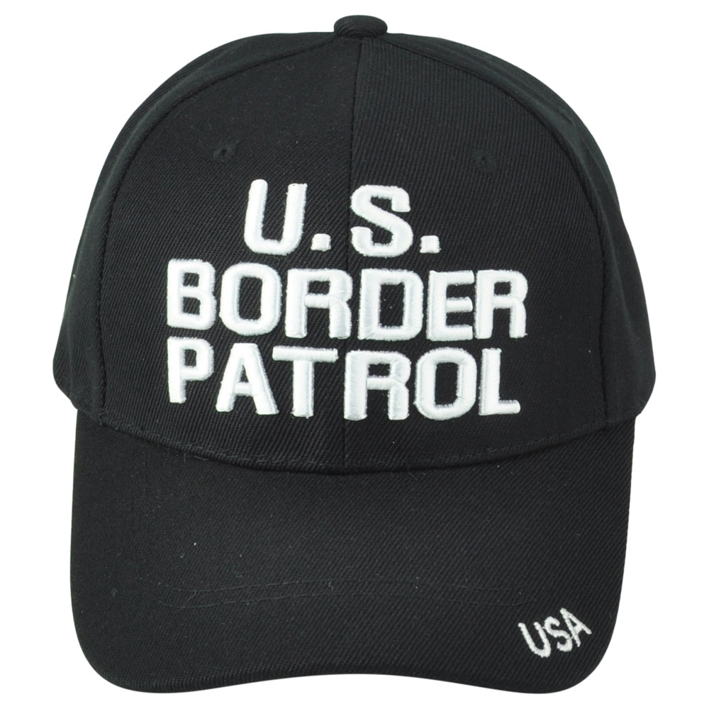 US Border Patrol United States USA Law Military Black Adults Adjustable ...