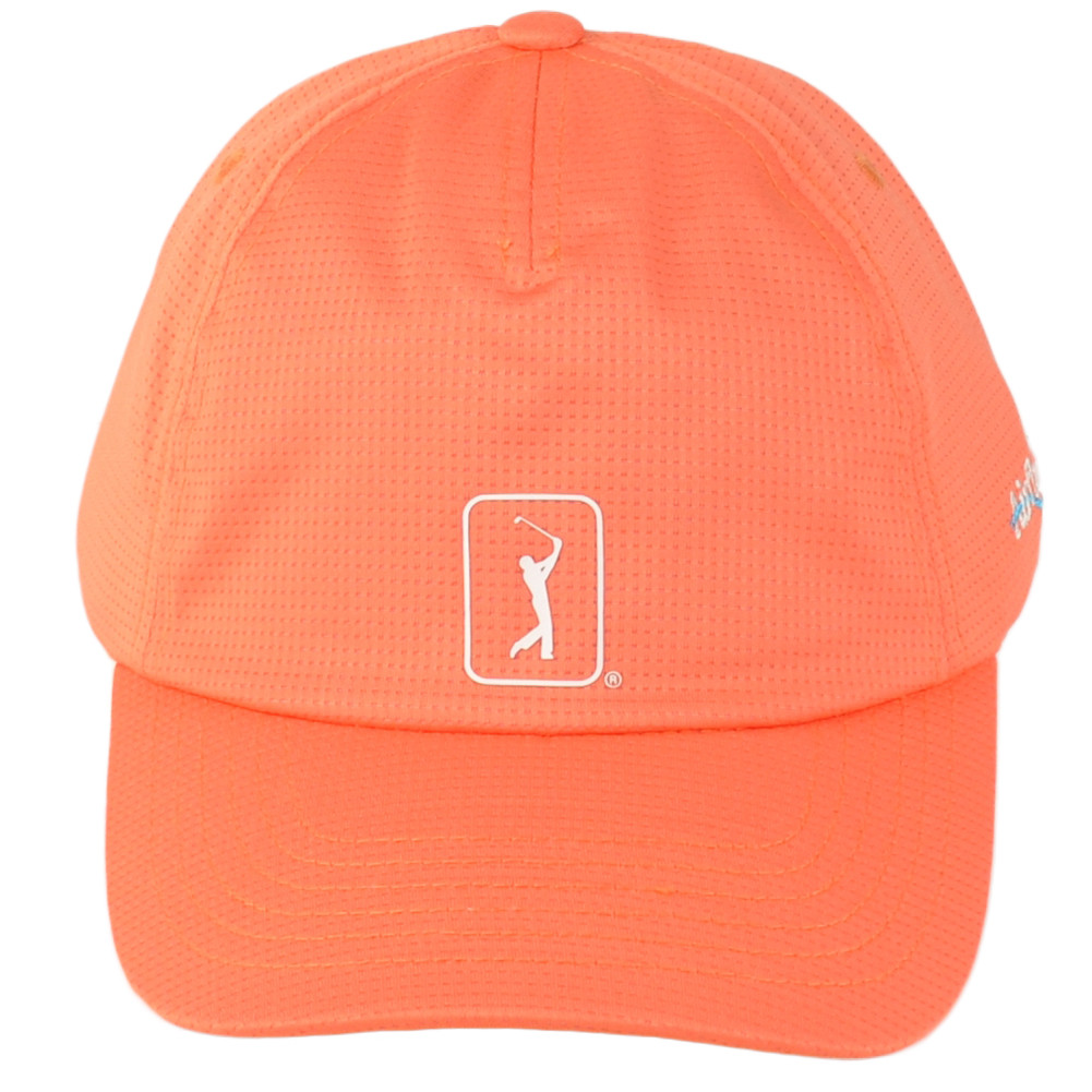 Airflux PGA Tour Golf Professional Ventilation Orange Curved Bill Adult ...