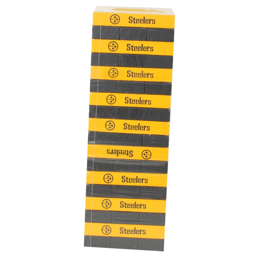 NFL Pittsburgh Steelers Tumble Tower Pinewood Blocks Game Family Fun ...