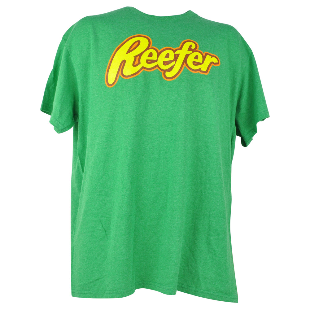 Reefer Reeses Peanut Butter Bitten Cups Milk Chocolate Mens Tshirt Tee ...