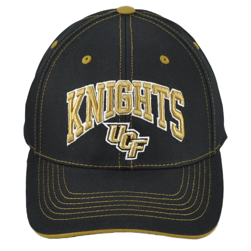 NCAA UCF Central Florida Knights Structured Black Adjustable Adults Men ...