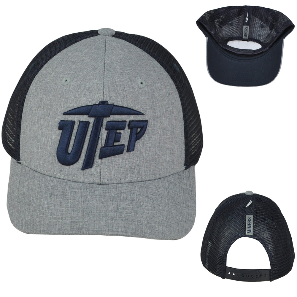 NCAA Captivating UTEP Miners Trucker Mesh Curved Bill Adults Snapback ...