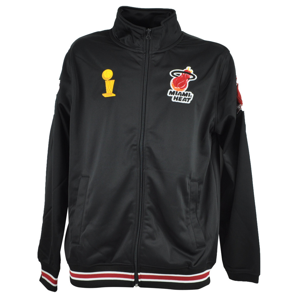 NBA Mitchell Ness Miami Heat Champ City Adults Men Track Sweater Jacket ...