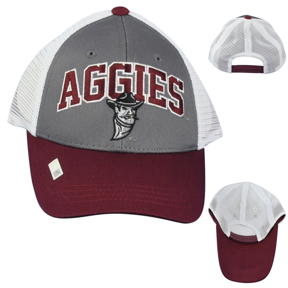 NCAA Texas A&M Aggies Curved Bill Mesh Trucker Snapback Youth Kids Hat ...