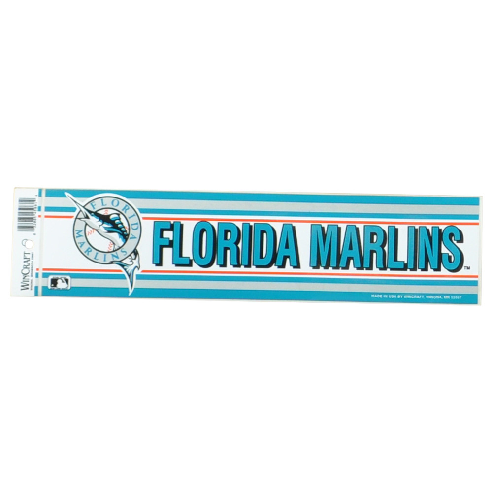 MLB Florida Marlins Retro Logo Ultra Decal Stickers 3x12 Decorations ...