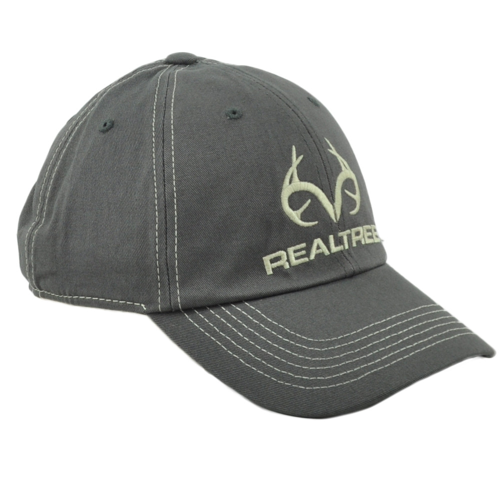 Team Realtree Gray Blank Outdoors Adjustable Curved Bill Men Adults Hat ...