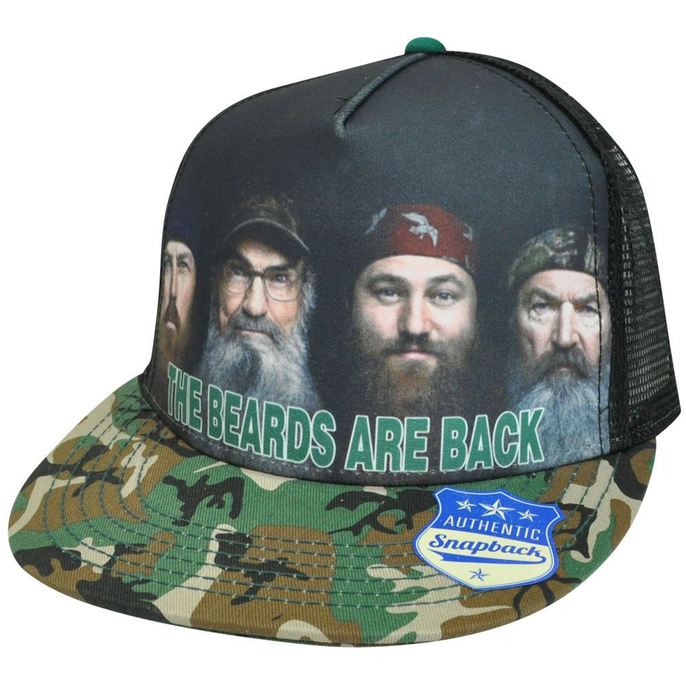 Duck Dynasty Beards Are Back A&E TV Series Mesh Trucker Snapback ...