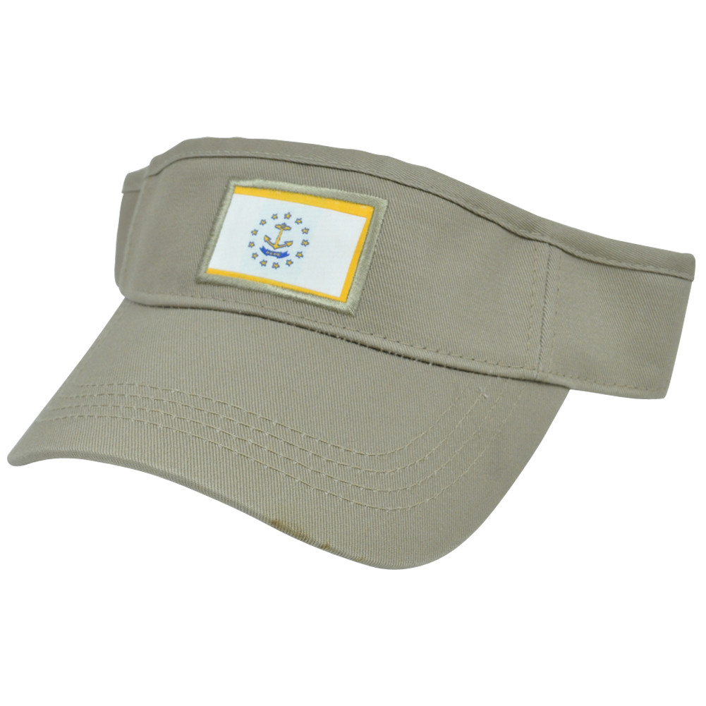 Rhode Island RI State Flag Top of the World Hope Anchor Sun Visor ...