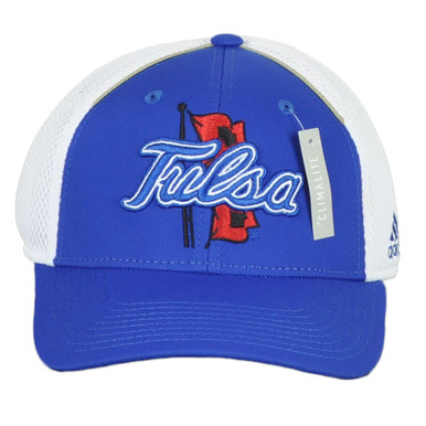 NCAA Adidas Tulsa Golden Hurricane 347AZ Curved Bill Jersey Mesh Adult ...