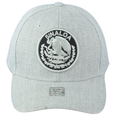 Sinaloa Mexico City Shield Grey Adjustable Adults Curved Bill Gorra Men ...