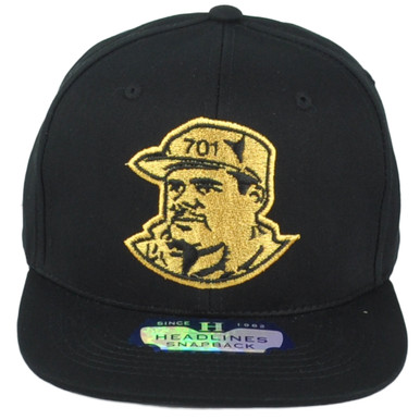 El Chapo Guzman 701 Legend Mexico Flag Snapback Flat Bill Black Gold ...