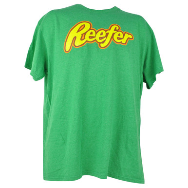 Reefer Reeses Peanut Butter Bitten Cups Milk Chocolate Mens Tshirt Tee ...