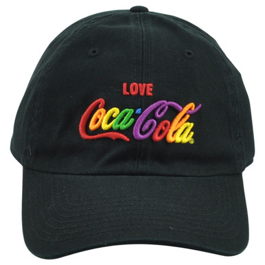 American Needle Coca Cola Coke Love Pride Colors Black Adjustable ...