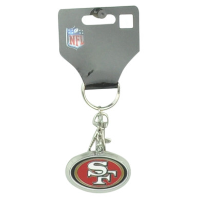 NFL San Francisco 49ers Key Chain Ring Logo Acrylic Metal Heavyweight ...